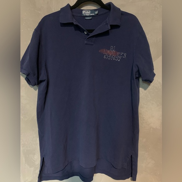 Polo Ralph Lauren | Shirts | Polo By Ralph Lauren Mens Deep Blue Polo ...